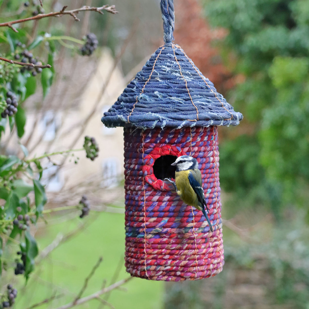 ‘Deniya’ Denim & Sari Artisan Bird Nester